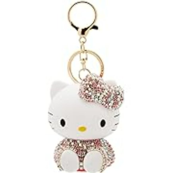 Hello Kitty | Accessories | Cute Hello Kitty Crystal Keychain | Poshmark